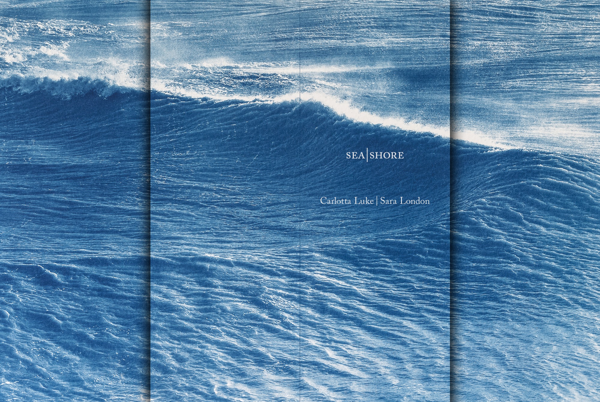 sea | shore hand-bound cyanotype book - Carlotta Luke